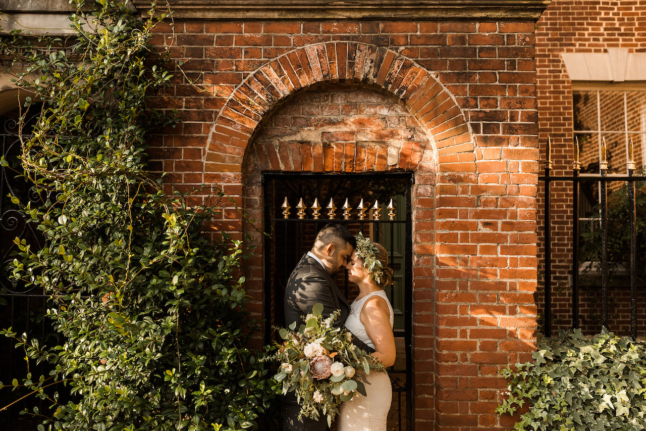 Rustic Courtyard Wedding at The Alexandrian Hotel | Petal's Edge