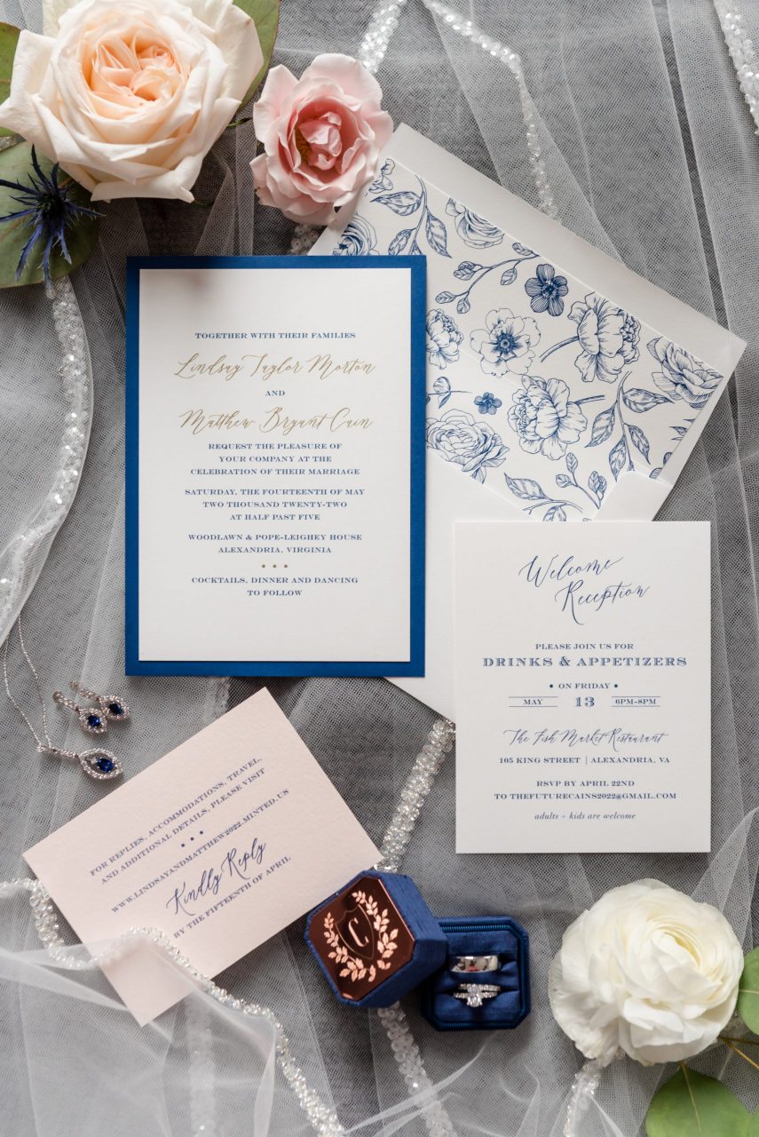 Woodlawn Wedding in Blush and Blue | Petal's Edge Floral Design