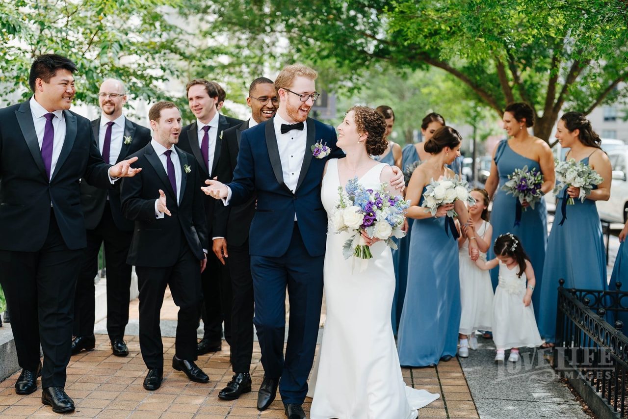 Chic Blue and Purple Wedding at Monaco DC | Petal's Edge