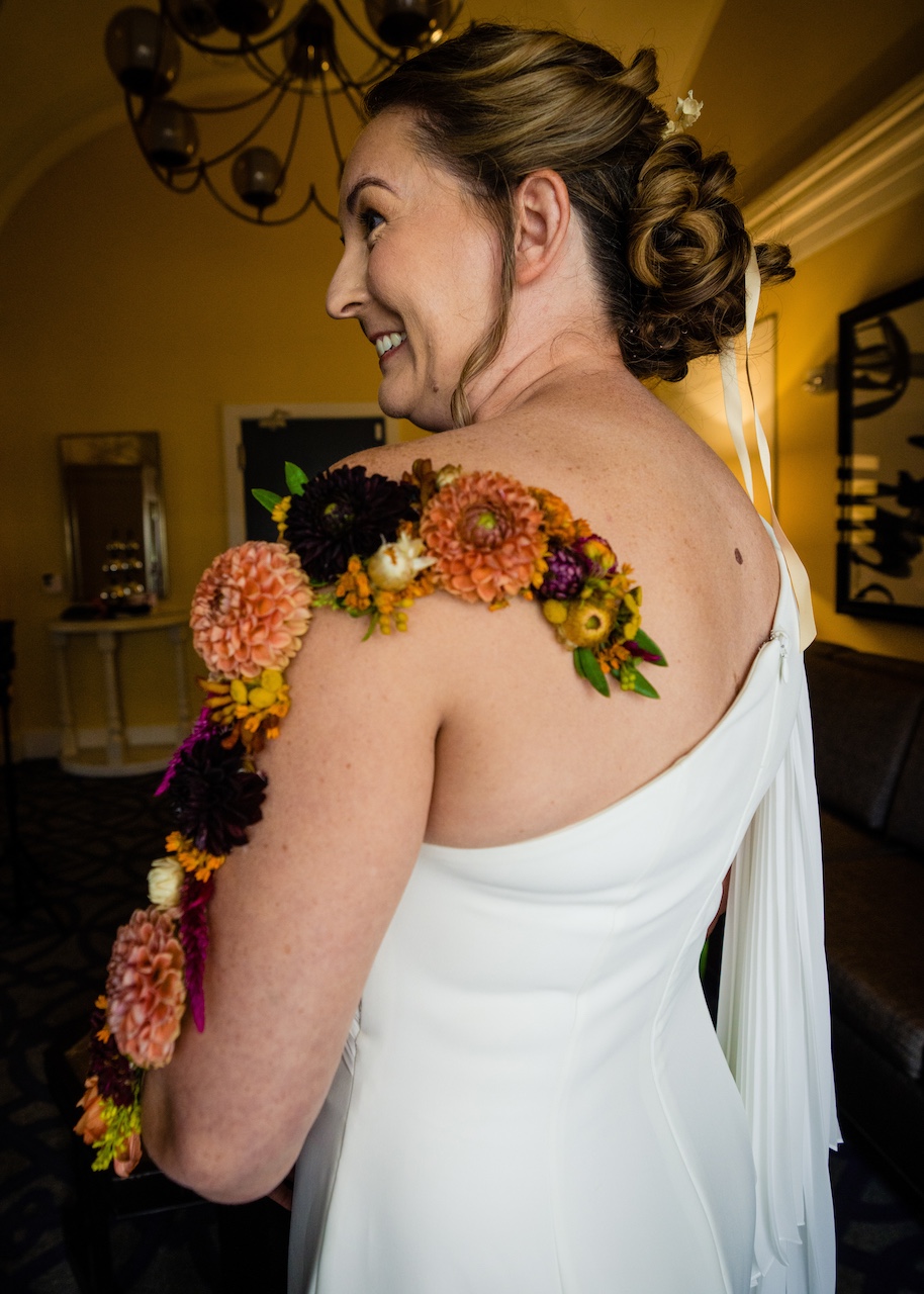 Wearable Flowers for Summer Wedding at Hotel Monaco DC | Petal's Edge ...